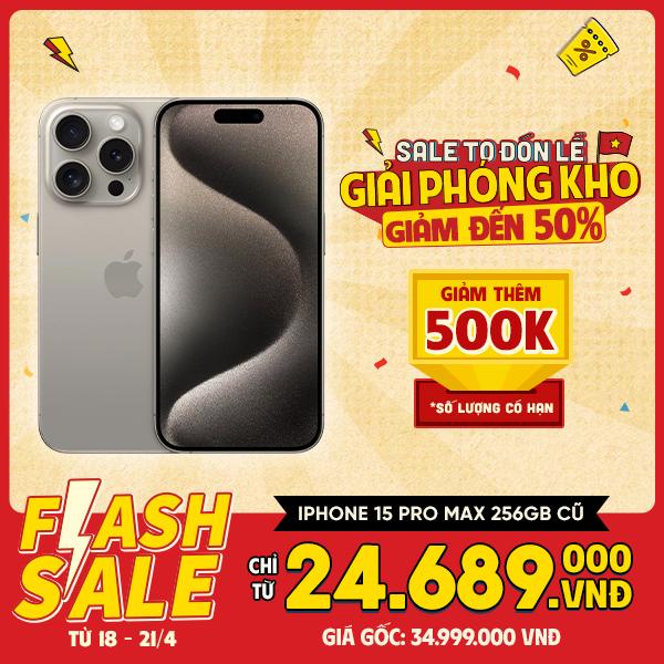 iPhone 15 Pro, 15 Pro Max Chính Hãng VN/A | Giá tốt nhất, hỗ trợ trả góp 0%