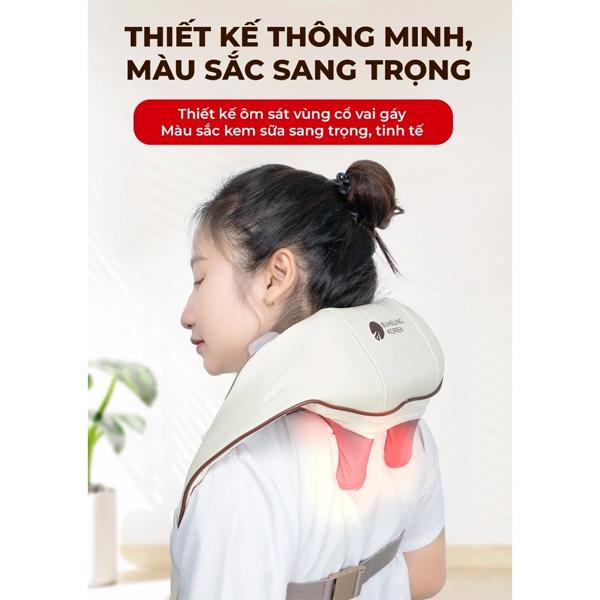 Máy Massage Cổ Vai Gáy BUHEUNG MK-332 – Nhiệt Hồng Ngoại, Pin 2000mAh